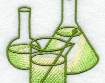 Love Potion Science Beakers Embroidered Waffle Weave Hand/dish | Etsy