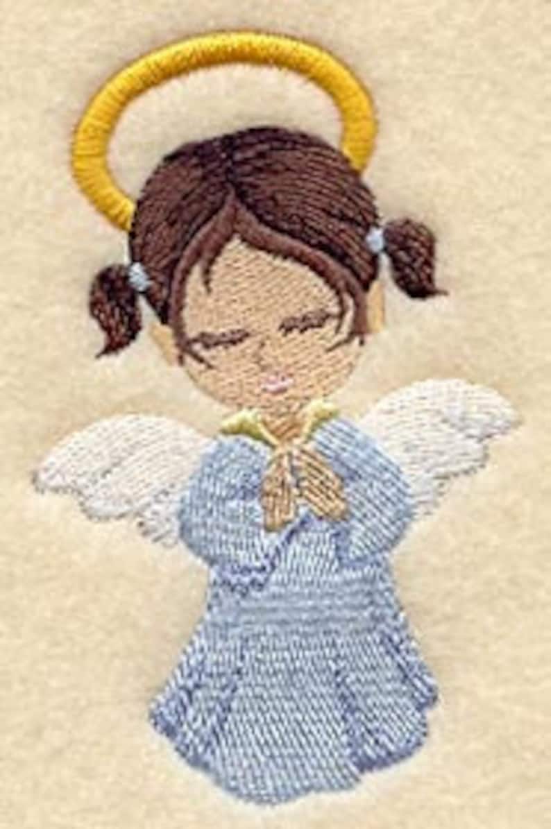 Praying Angel Embroidered Waffle Weave Hand/dish Towel - Etsy