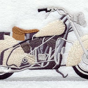 Open Road Motorcycle Embroidered Waffle Weave Hand/dish Towel - Etsy
