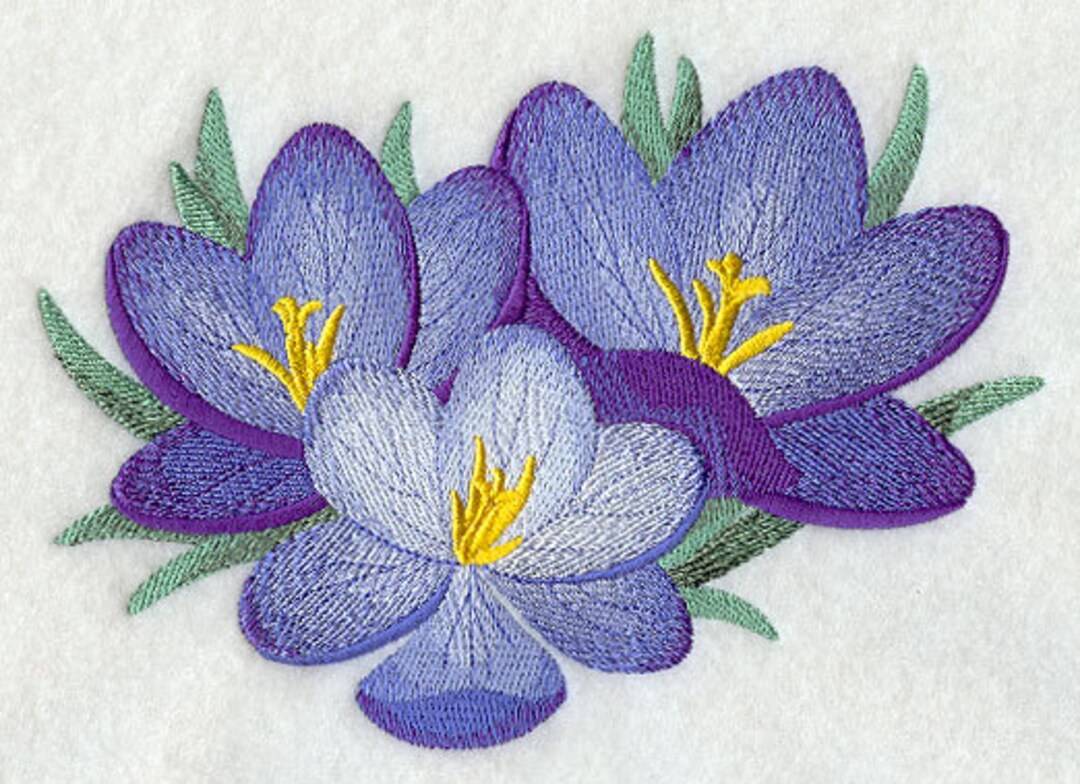 First Bloom Crocus Flower Waffle Weave Hand/dish Towel - Etsy