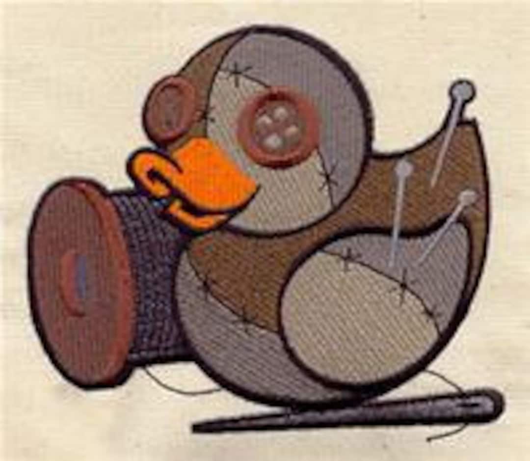 Crafty Sewing Ducky Duckie Embroidered Waffle Weave Hand/dish Towel - Etsy