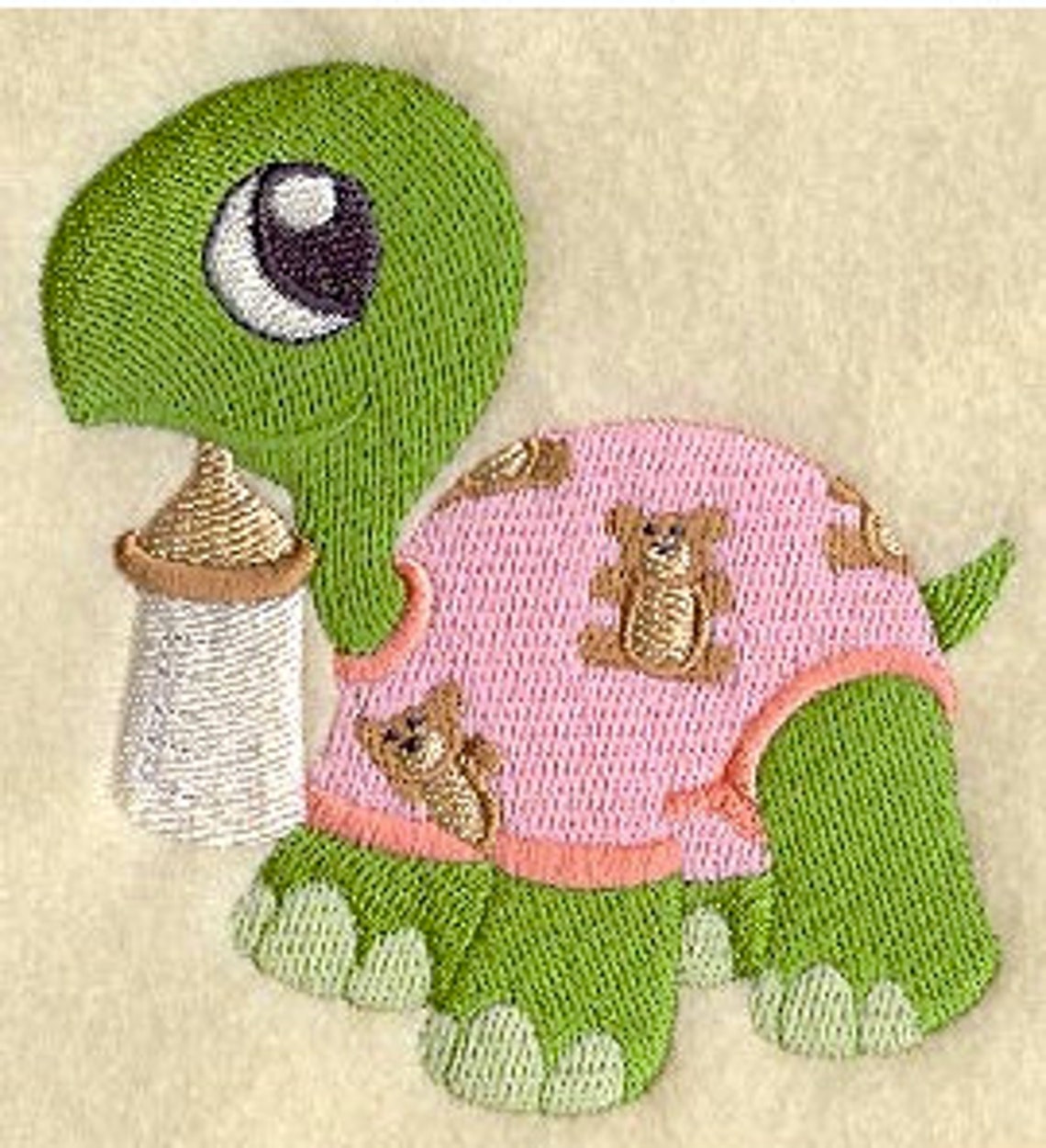 Tortoise or Turtle in Pajamas Pjs Embroidered Waffle Weave - Etsy