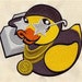 Gangster Gangsta Ducky Duckie Embroidered Waffle Weave Hand/dish Towel ...