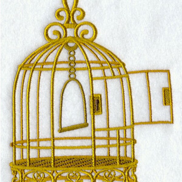 Birdcage Embroidery - Etsy