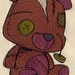 Tattered Teddy Bear Toy Embroidered Waffle Weave Hand/dish Towel - Etsy