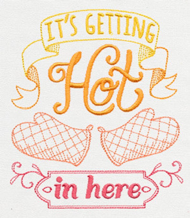 It's Getting Hot in Here Embroidered Waffle Weave - Etsy