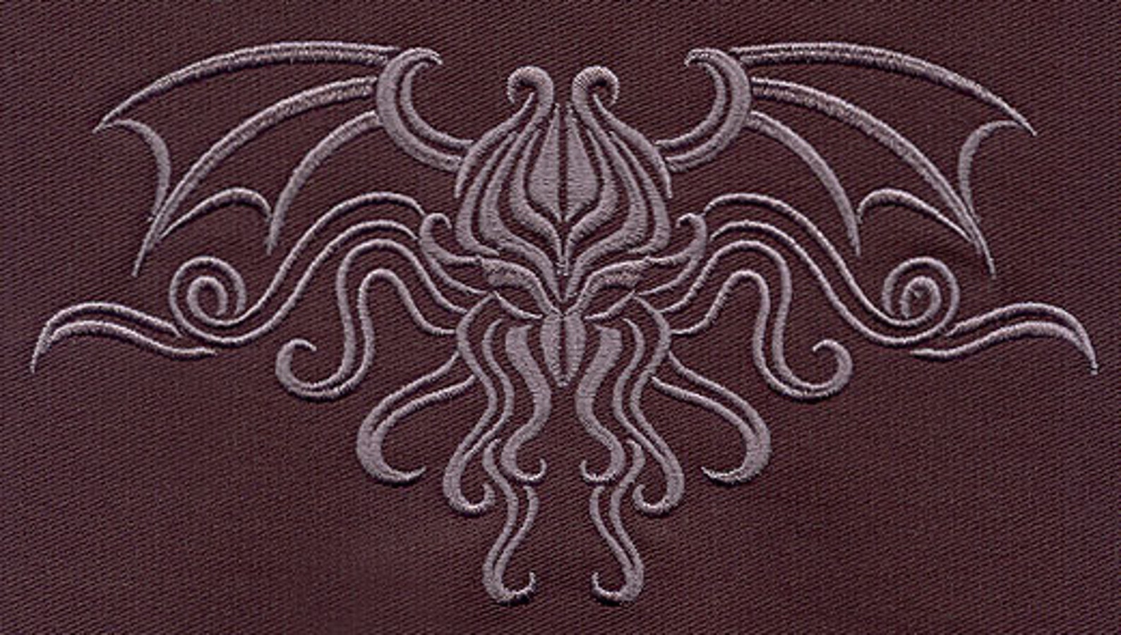 Damask Cthulhu Embroidered Waffle Weave Hand Towel - Etsy