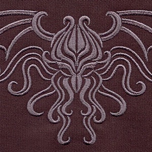 Damask Cthulhu Embroidered Waffle Weave Hand Towel - Etsy