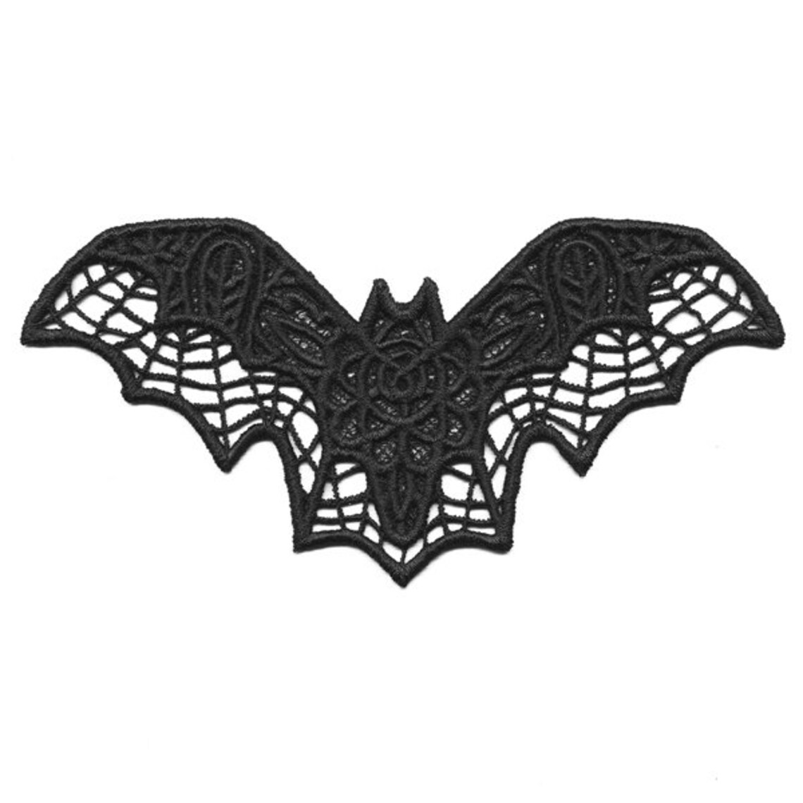 Darkly Delicate Bat Embroidered Waffle Weave Hand/dish Towel - Etsy