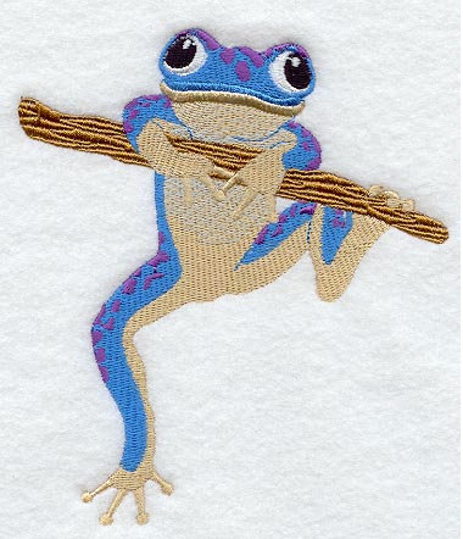 Hang in There Tree Frog Embroidered Waffle Weave Hand/dish | Etsy