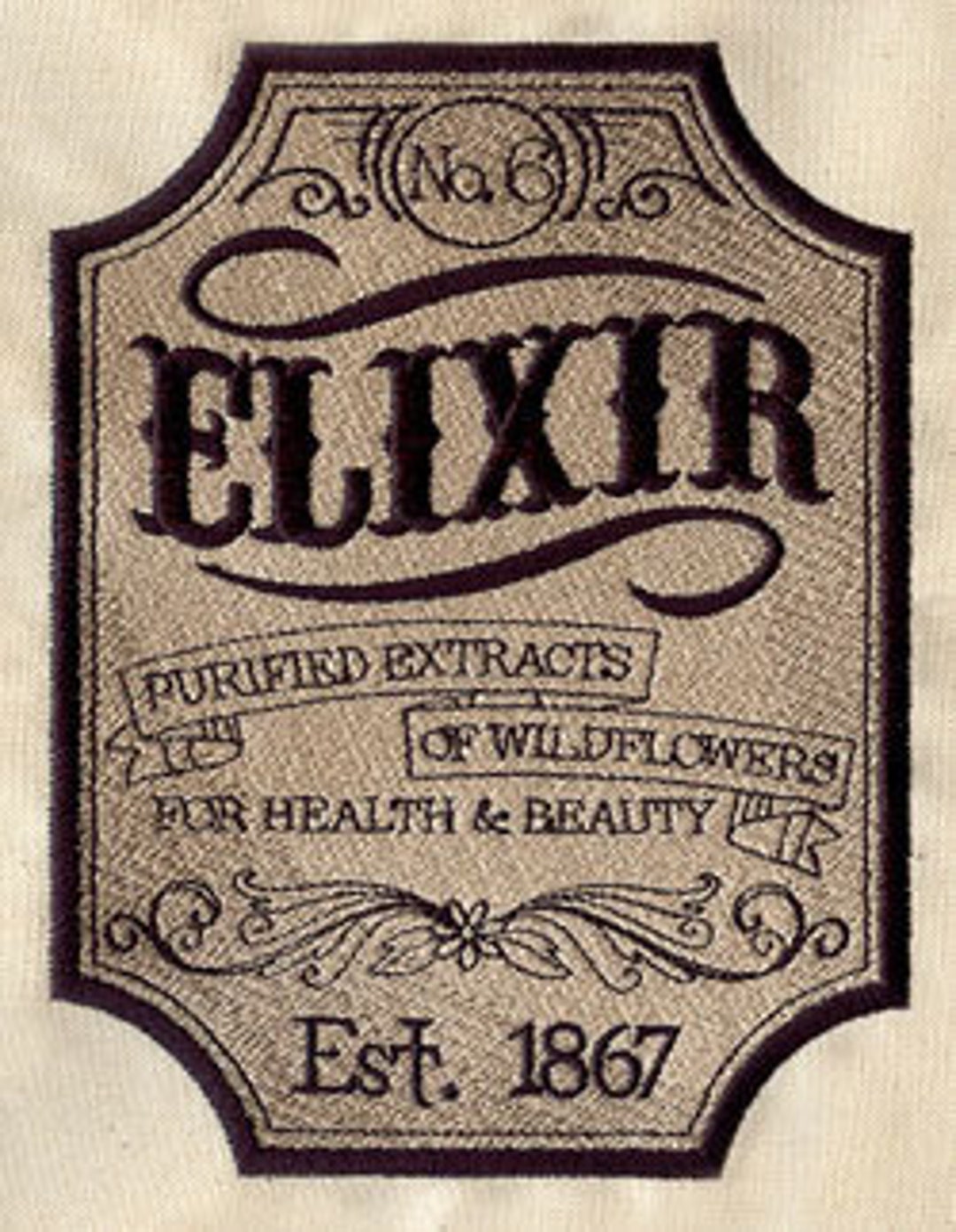 Apothecary Elixir Embroidered Waffle Weave Hand/dish Towel - Etsy