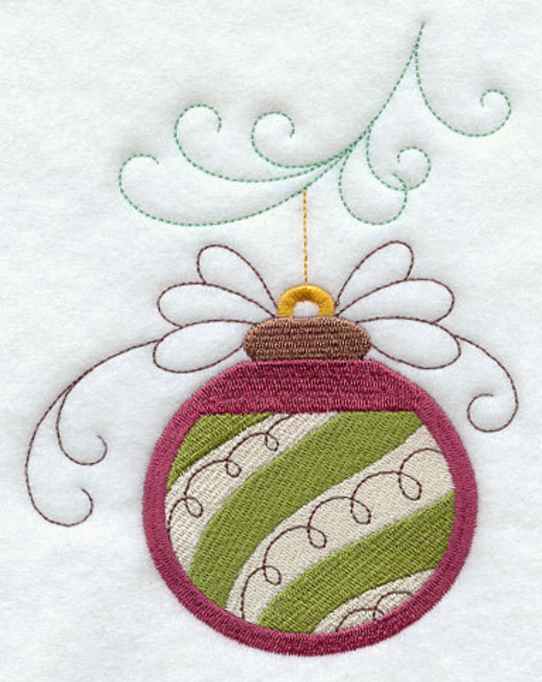 Christmas Whimsy Ornament B Embroidered Waffle Weave Hand/dish Towel - Etsy