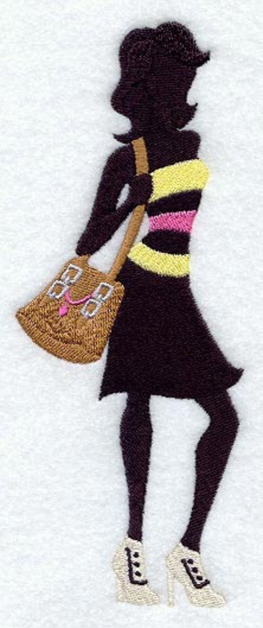 Bewitching Bianca Diva Embroidered Waffle Weave Hand/dish Towel - Etsy