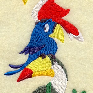Parrot and Toucan Stack Embroidered Waffle Weave Hand/dish Towel - Etsy