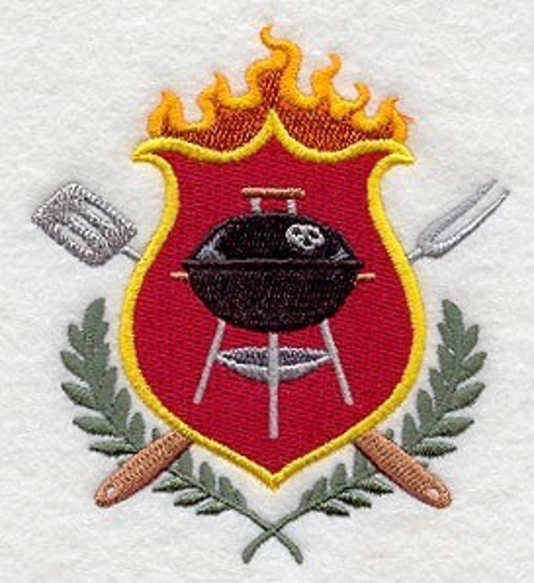 Grill Crest Embroidered Waffle Weave Hand/dish Towel - Etsy