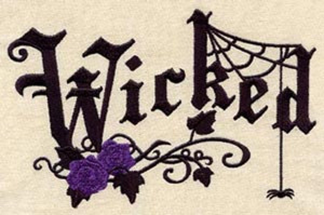 Wicked Embroidered Waffle Weave Hand/dish Towel - Etsy