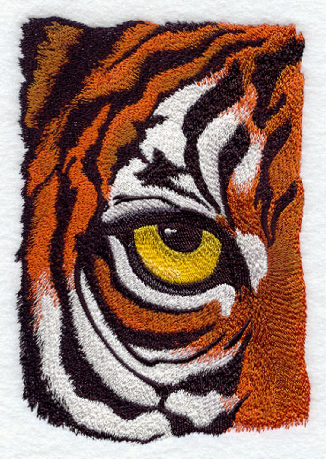 Eye of the Tiger Embroidered Waffle Weave Hand/dish Towel - Etsy