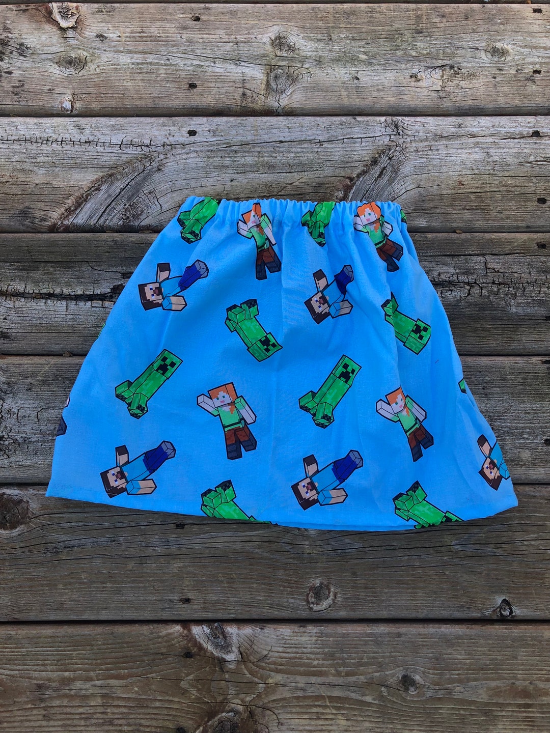 Girls "minecraft Inspired" Twirl Skirt 6 12 18 2t 3t 4t 5 6 7 8 ...