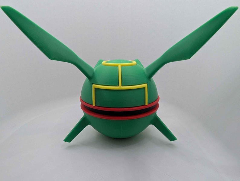 Rayquaza Pokéball | Legendary 3D Printed Dragon–flying Collectible - Etsy