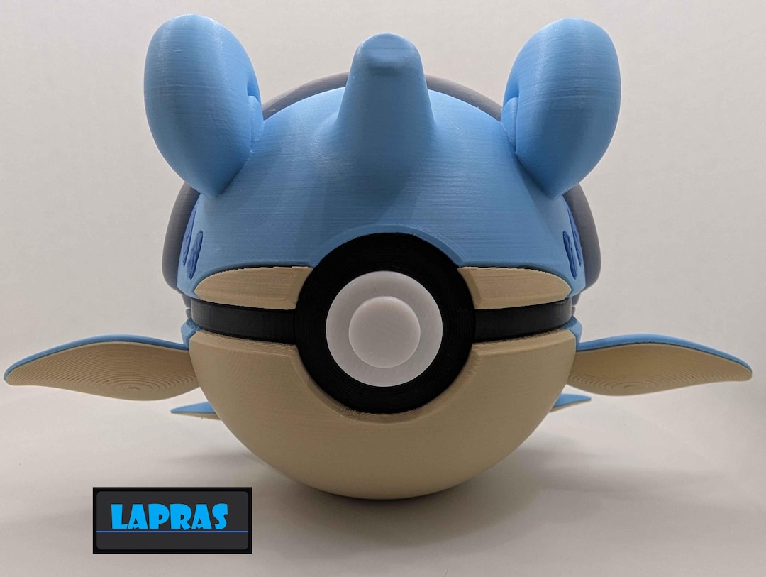 Lapras Pokéball | Custom 3D Printed Pokémon Replica | Collector’s Shelf ...