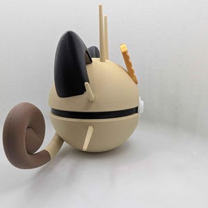 Meowth Pokéball | 3D Printed Normal-type Fan Art Collectible - Etsy