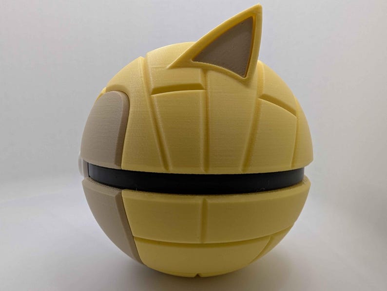 Sandshrew Pokéball | 3D Printed Ground-type Fan Art Collectible - Etsy