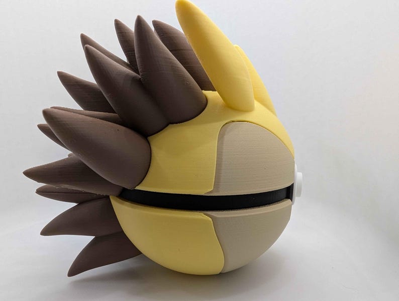Sandslash Pokéball | 3D Printed Ground-type Fan Art Collectible - Etsy