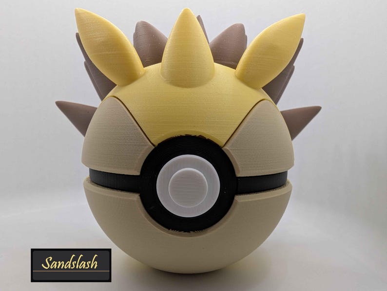 Sandslash Pokéball | 3D Printed Ground-type Fan Art Collectible - Etsy