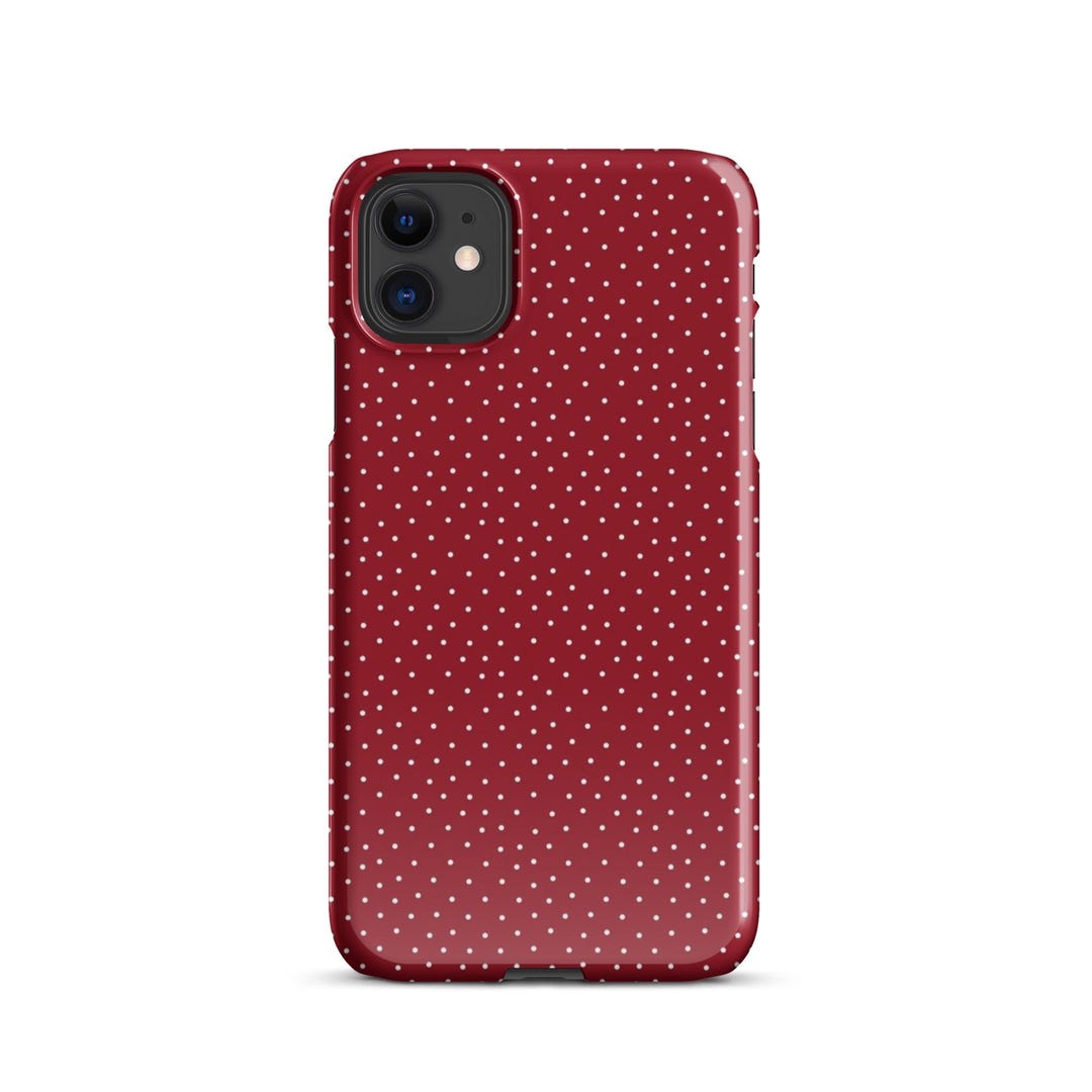 Festive Red Polka Dot Cute Snap Case for Iphone® - Etsy