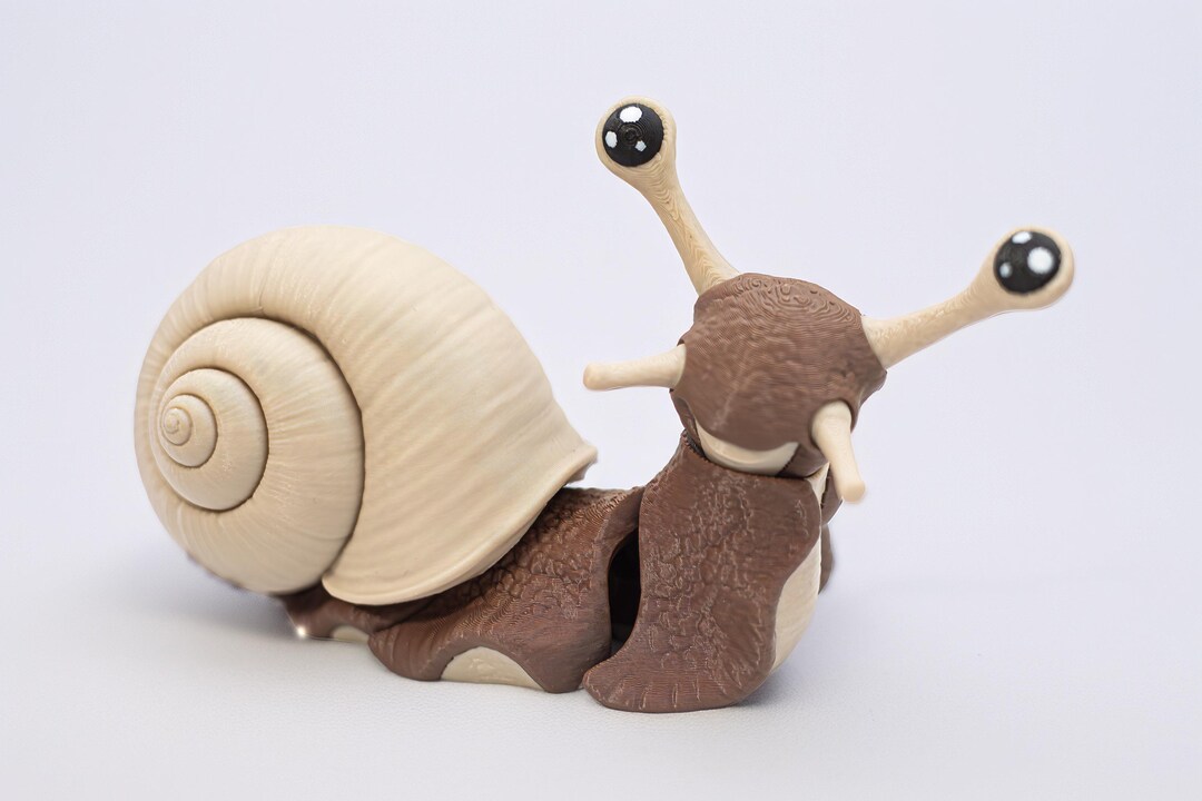Articulated Snail Toy – 3D Printed Flexi Fidget Desk Pet - Etsy