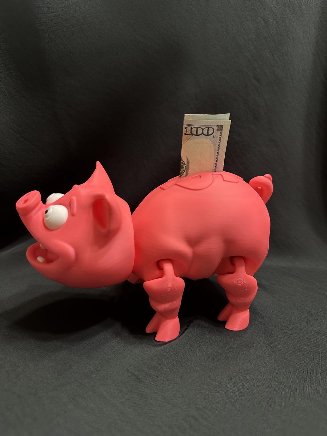 3D Printed Piggy Bank, Articulated Coin Bank, Kids Money Box, Birthday ...