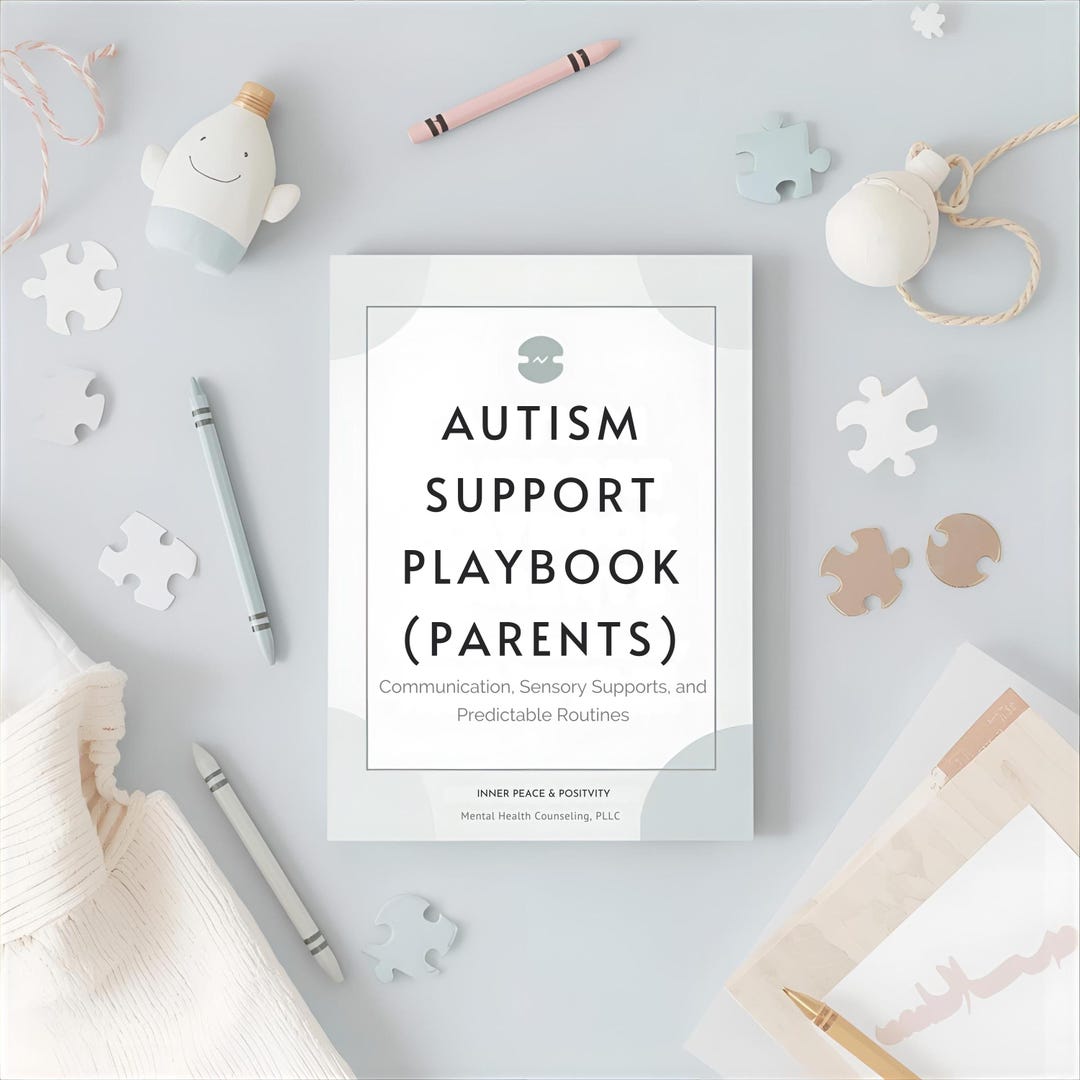 Autism Support Playbook for Parents | Printable Workbook ...