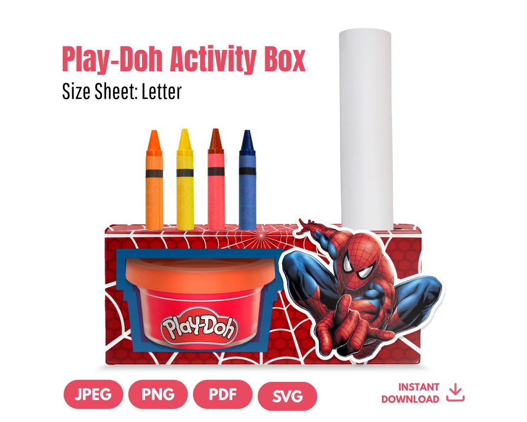 Spider-man Play-doh Box SVG | Spidey and His Amazing Friends Party ...