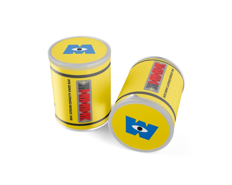Monster Inc Pringles Can Label Template, Party Favor Sticker, Scream ...