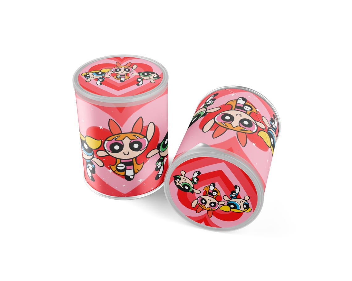 Powerpuff Girls Pringles Can Label Template 2.3 Oz| Digital Download ...