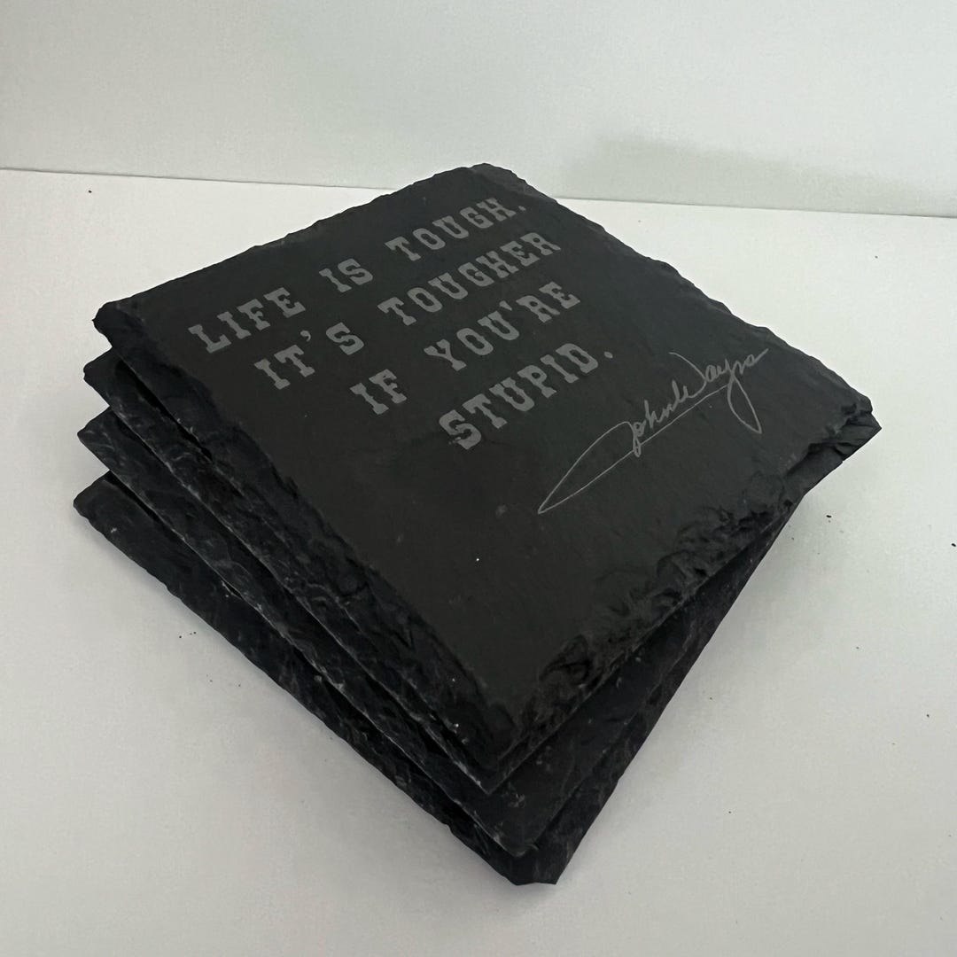 Handmade John Wayne Slate Coasters – Western Movie Gift Set - Etsy