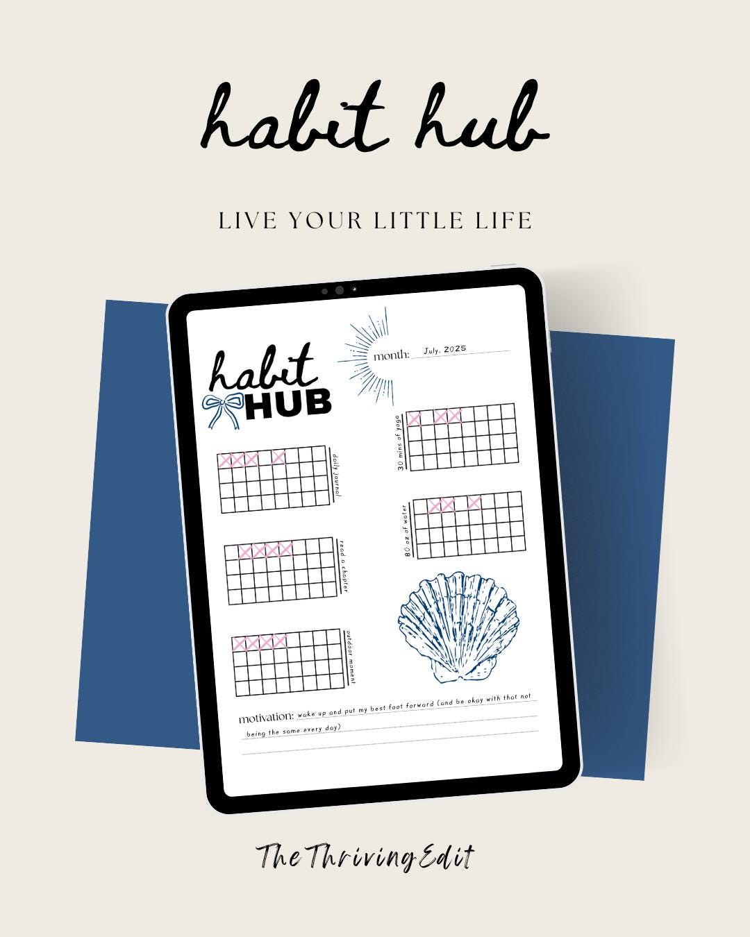 Monthly 5-habit Tracker | 4 Seasons Bundle | Digital & Printable PDF - Etsy