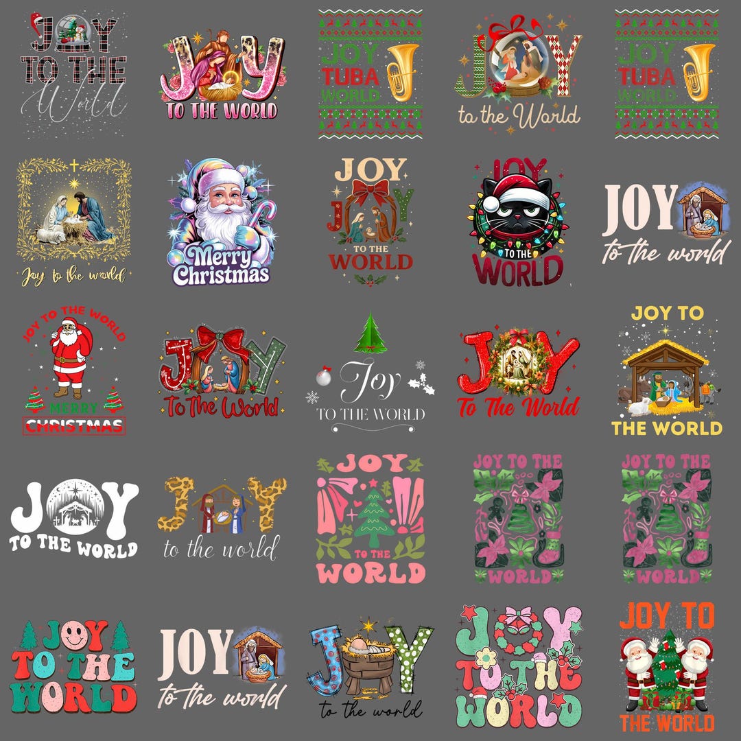 Christian Christmas Joy to the World Jesus PNG, Religious Holiday Quote ...