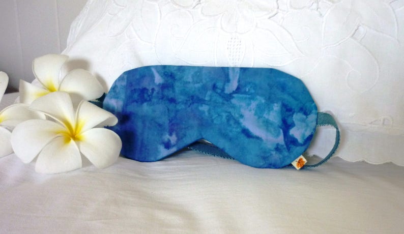 Batik sleep mask cotton and silk mask tropical eye mask | Etsy