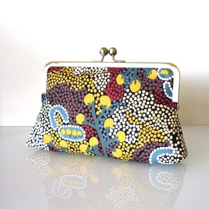 Aboriginal Art Clutch, Large Purse, Authentic Indigenous Design ...