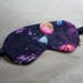Astronomy Sleep Mask, Silk and Cotton Sleep Mask, Glitter Fabric ...