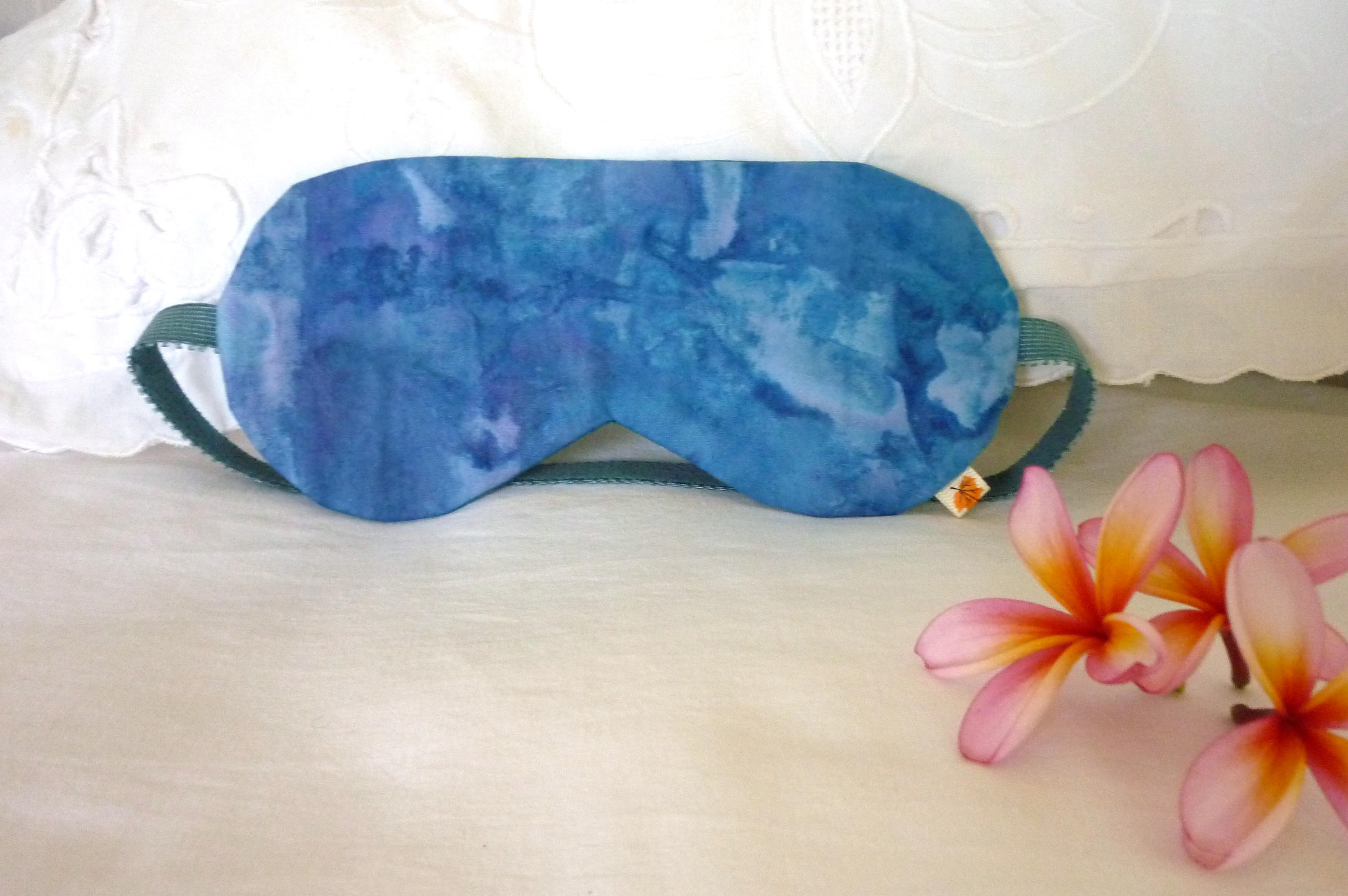 Batik sleep mask cotton and silk mask tropical eye mask | Etsy