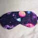 Astronomy Sleep Mask, Silk and Cotton Sleep Mask, Glitter Fabric ...