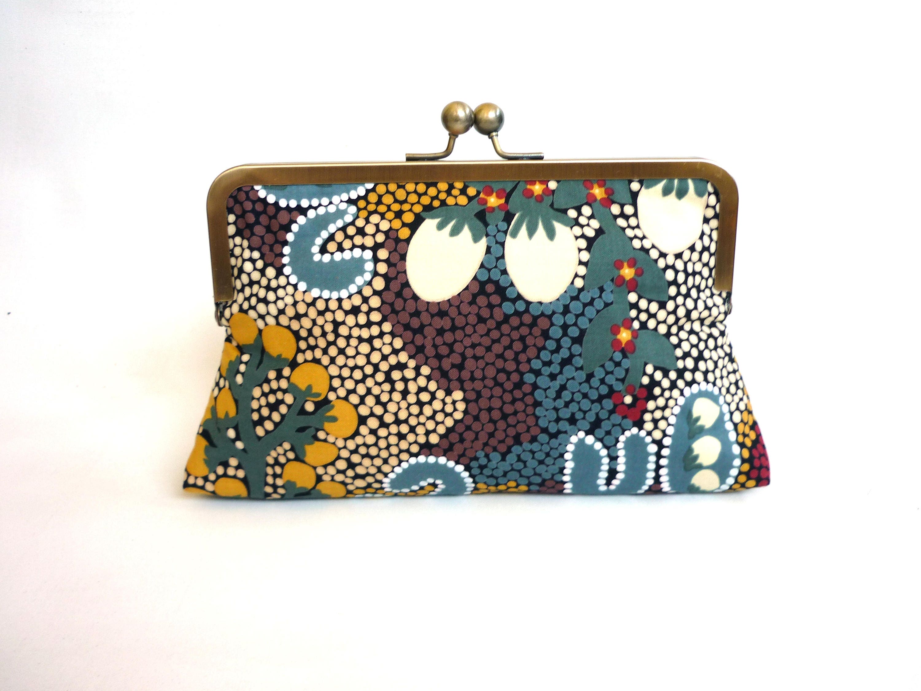 Aboriginal Art Clutch, Large Purse, Authentic Indigenous Design ...