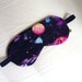 Astronomy Sleep Mask, Silk and Cotton Sleep Mask, Glitter Fabric ...