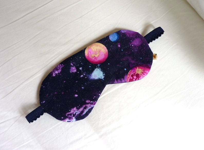 Astronomy sleep mask silk and cotton sleep mask glitter | Etsy