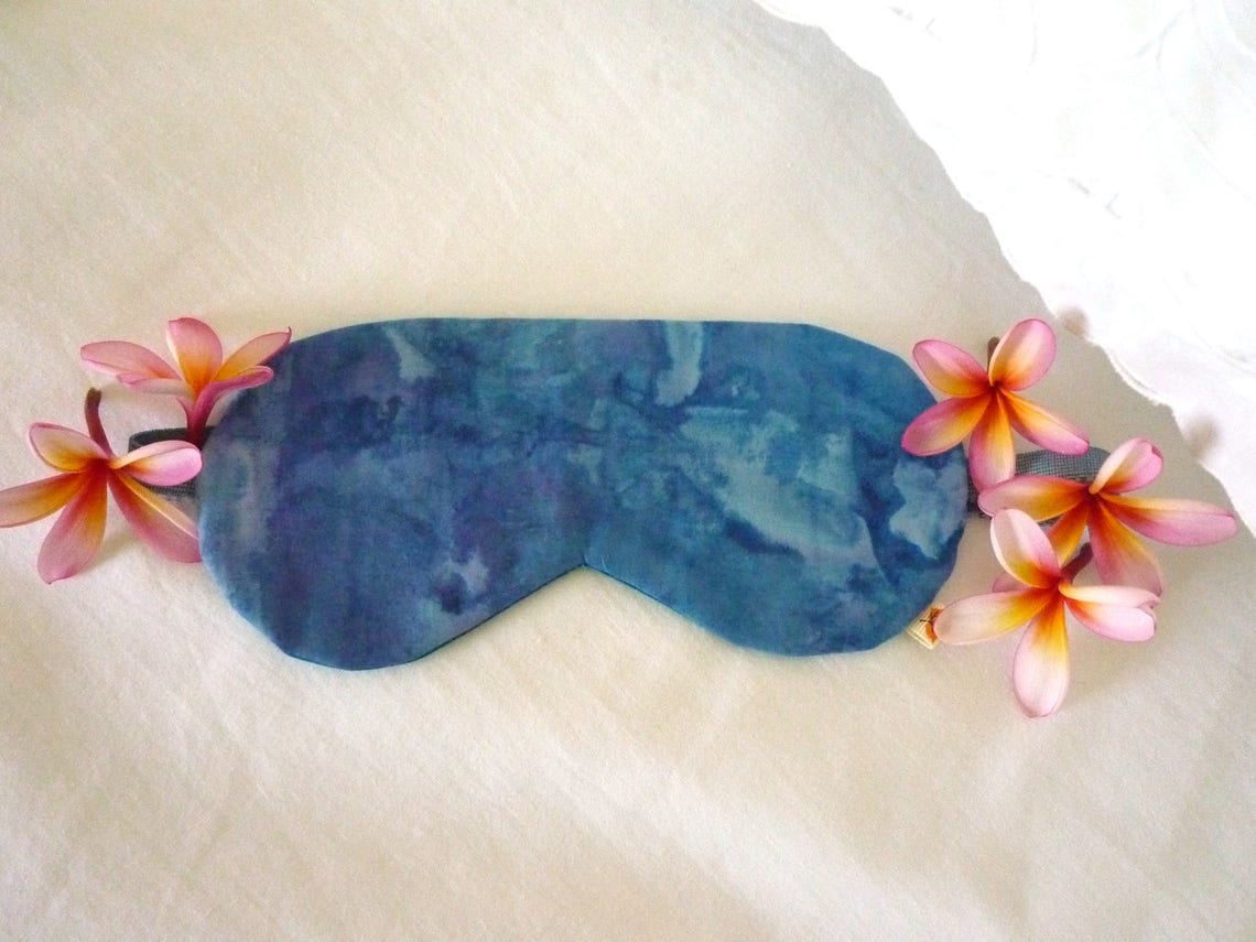 Batik Sleep Mask Cotton and Silk Mask Tropical Eye Mask - Etsy