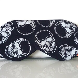 Skulls Sleep Mask Silk and Cotton Eye Mask Going Away Gift - Etsy