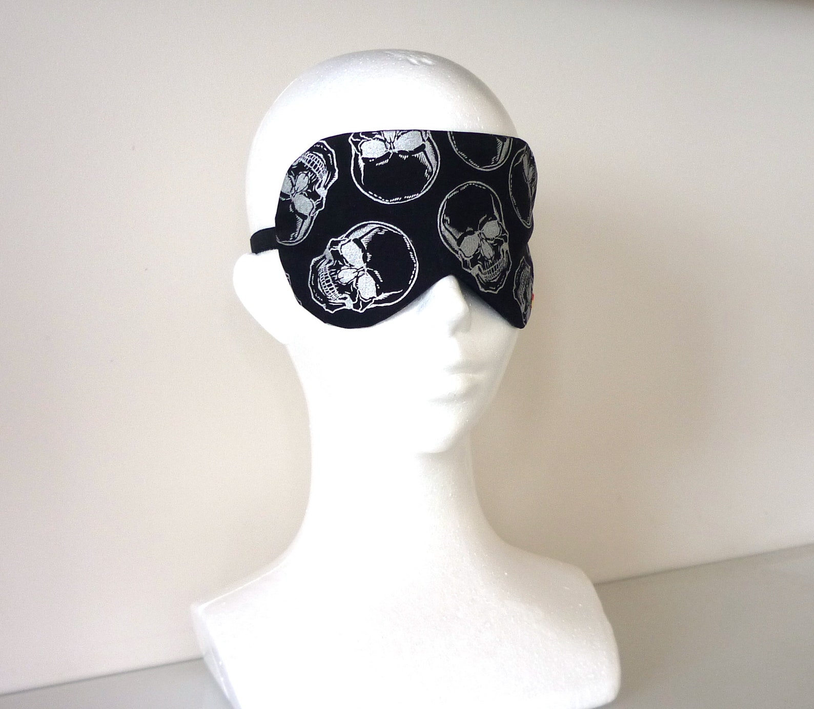 Skulls Sleep Mask Silk and Cotton Eye Mask Going Away Gift | Etsy