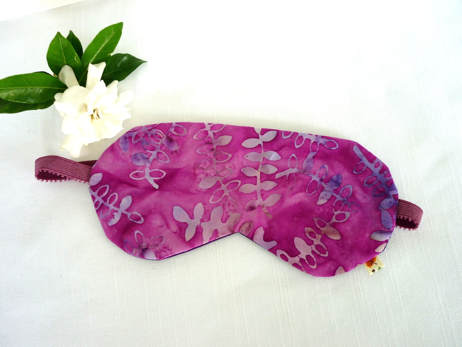 Batik Sleep Mask Silk and Cotton Sleep Mask Pink Travel - Etsy